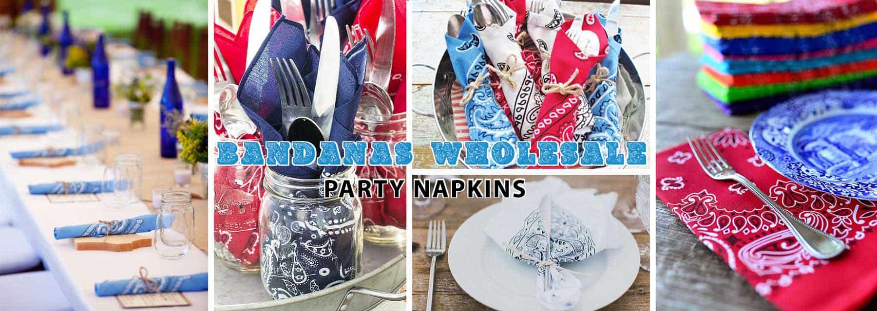 Use Bandanas as Decorations for Wedding & Events - Bandanas Blog