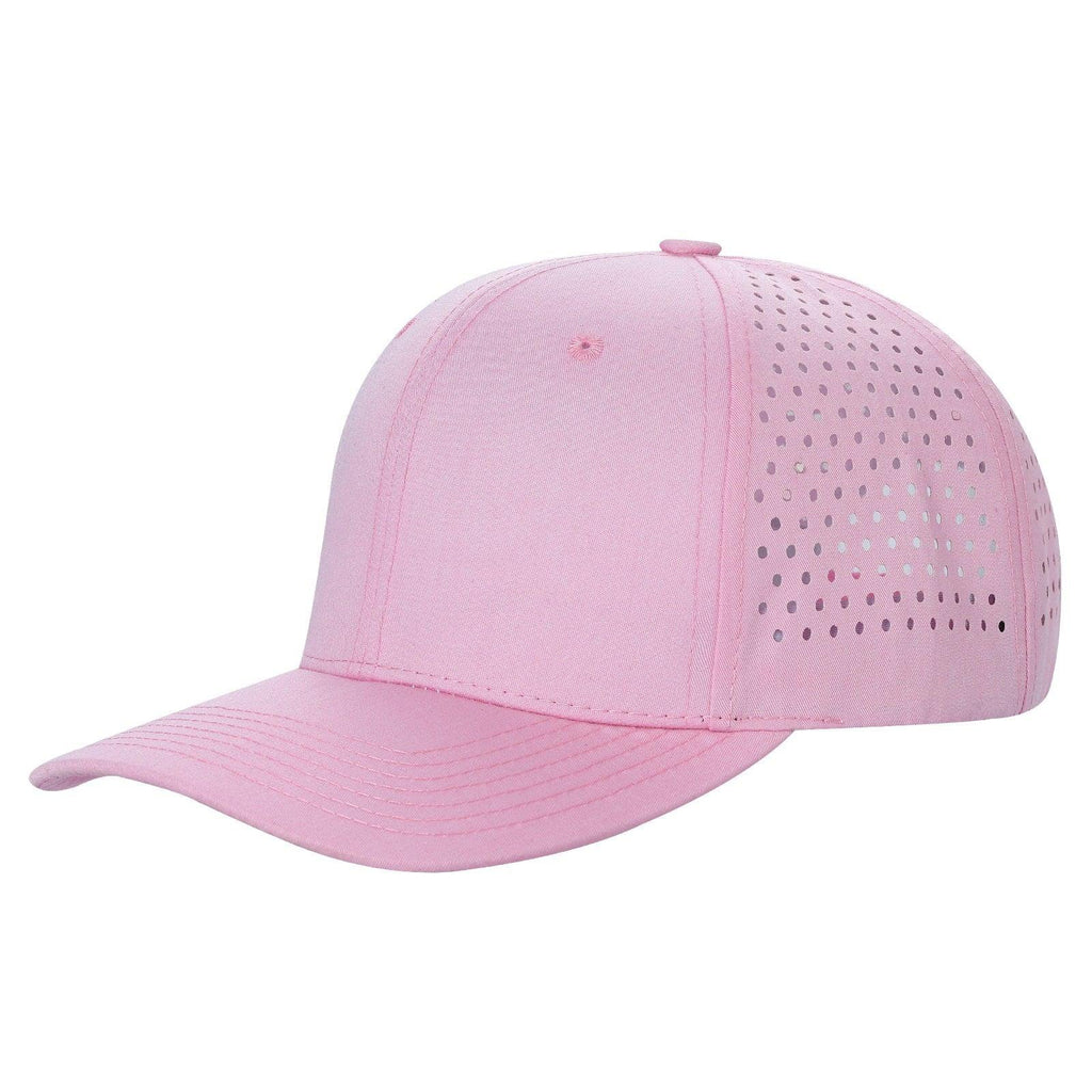 12 Pack Laser Vented Trucker Mesh Hat - Curved Bill, Adjustable, 6-Pan ...